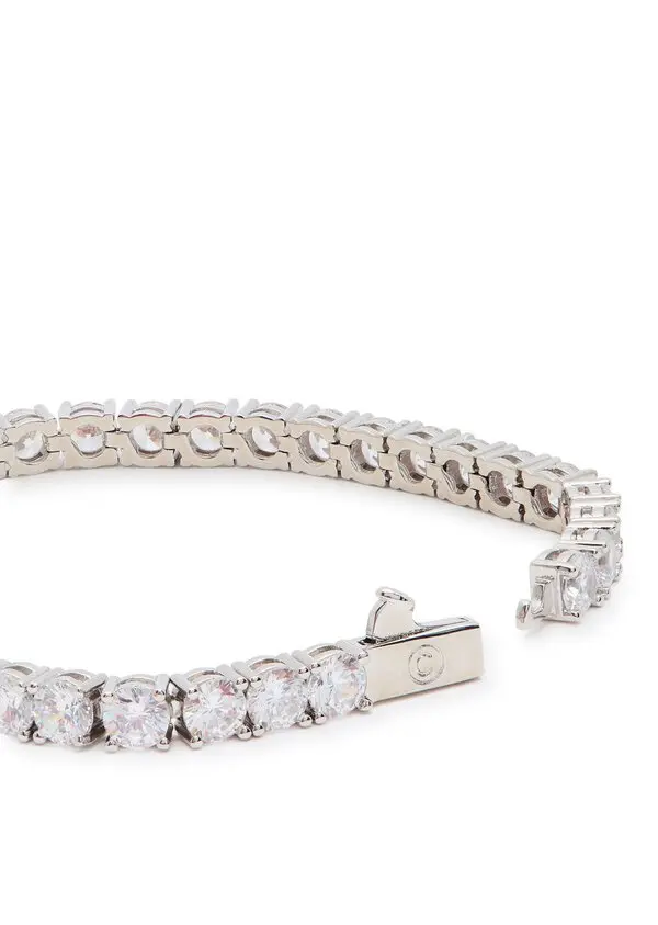 CERNUCCI Crystal-embellished Rhodium-plated Bracelet