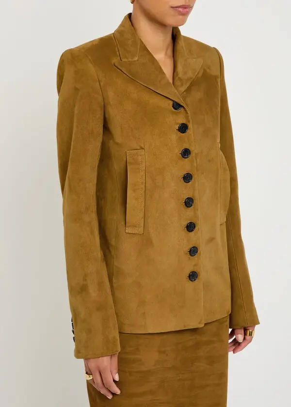 Khaite Saraphina Suede Jacket