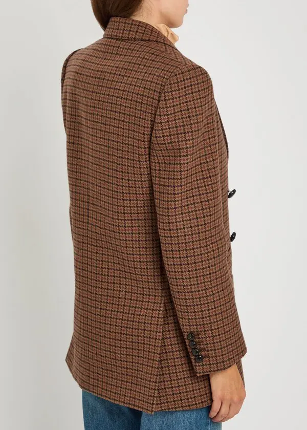 Chloé Checked Wool-blend Blazer