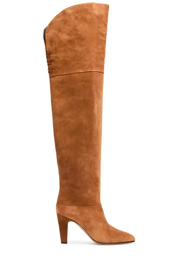 Chloé Suede Over-the-knee Boots - Brown
