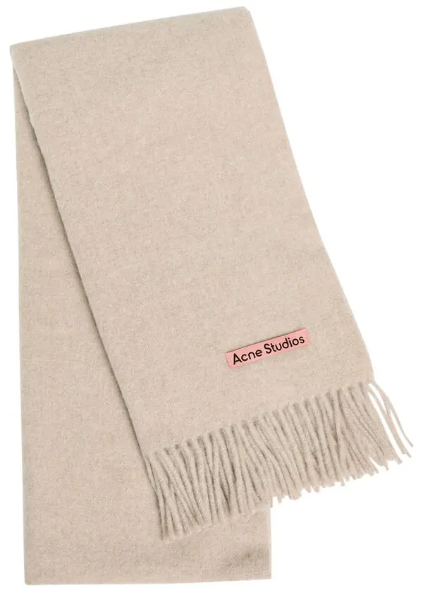 Acne Studios Canada Wool Scarf - Cream