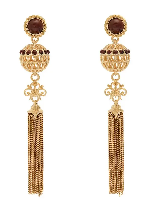 Chloé Eternity Drop Earrings - Gold