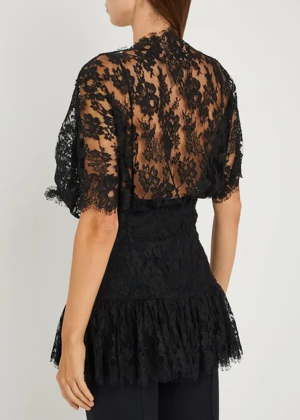 Chloé Floral Guipure Lace Top