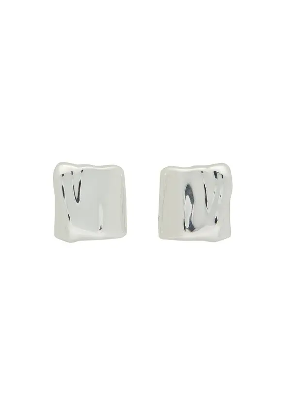 Jenny Bird Mini Sundra Plated Stud Earrings - Silver