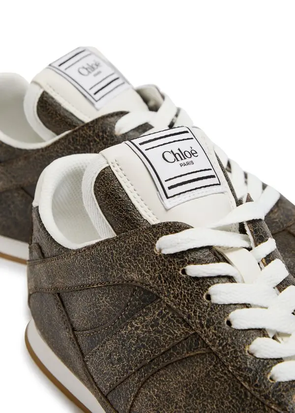 Chloé Panelled Leather Sneakers