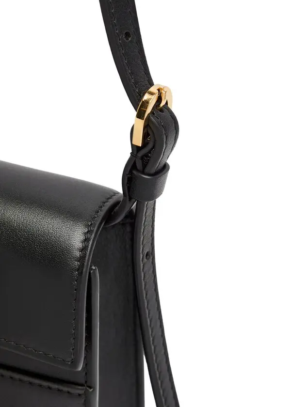 Savette Symmetry Leather Shoulder Bag - Black