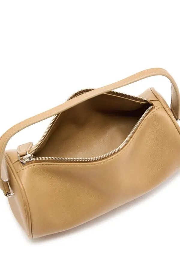 THE ROW Round 90's Leather Top Handle Bag