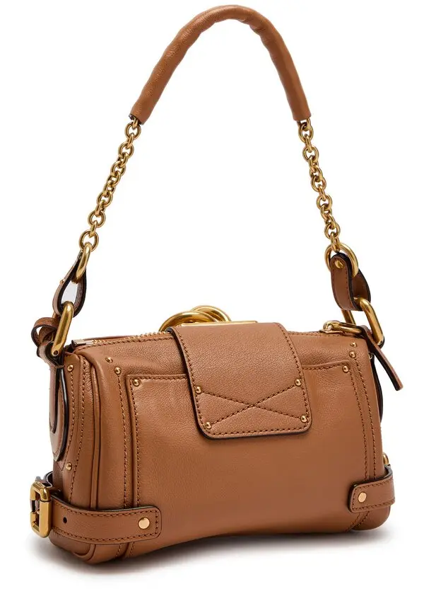 Chloé Paddington Grained Leather Shoulder Bag - Brown