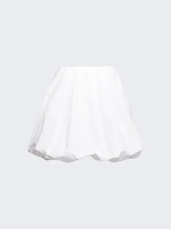Alaïa Cotton Basque Mini Skirt - White