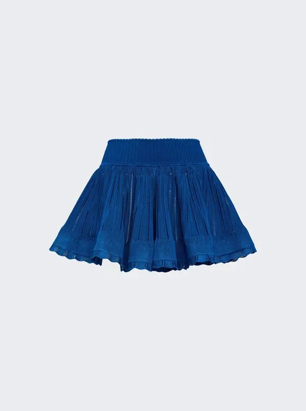 ALAÃA Flared Mini Length Shorts