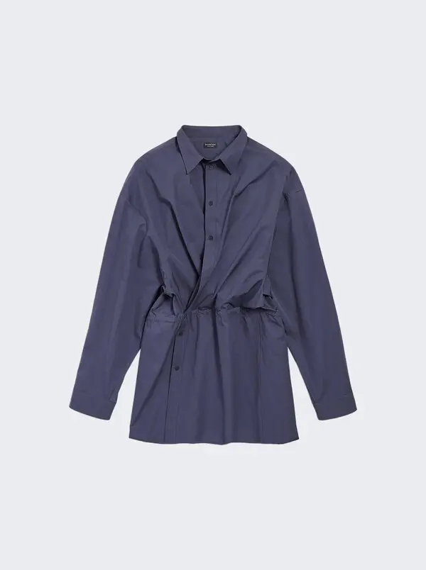 Balenciaga Shirt Mini Dress - Blue