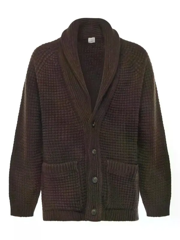 Eleventy Buttoned V-neck Cardigan - Brown