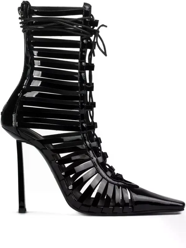 LE SILLA Cage Strappy Leather Boots