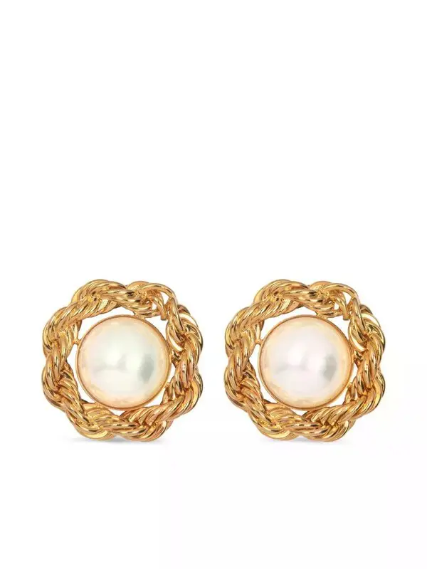 JENNIFER BEHR Careena Pearl Stud Earrings - Gold