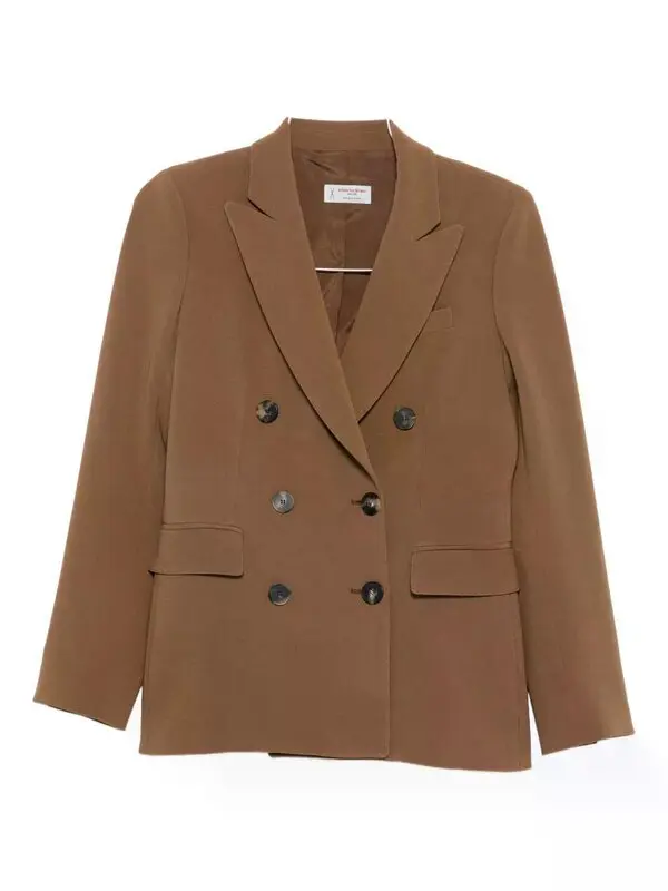 Alberto Biani Double-breasted Blazer - Brown