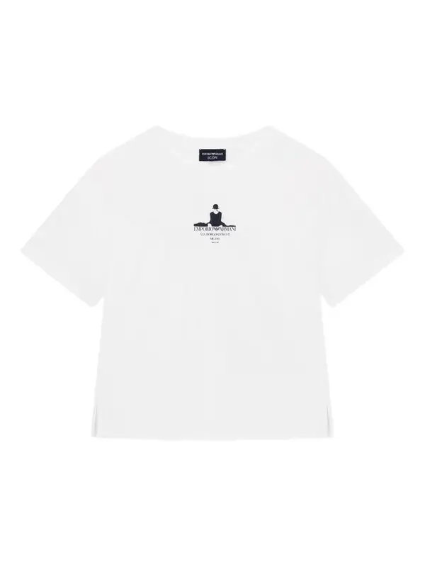 Emporio Armani Graphic-print T-shirt - White
