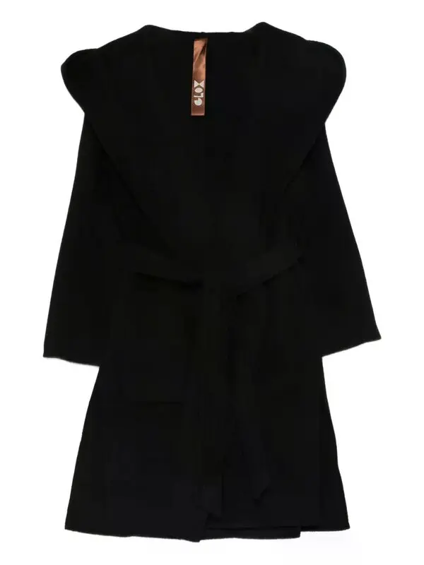 GLOX Belted Hooded Coat