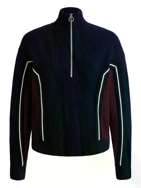 Fusalp Half-zip Ribbed Jumper - Blue