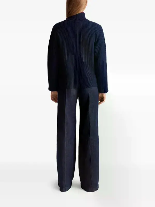 Fusalp Half-zip Ribbed Jumper - Blue