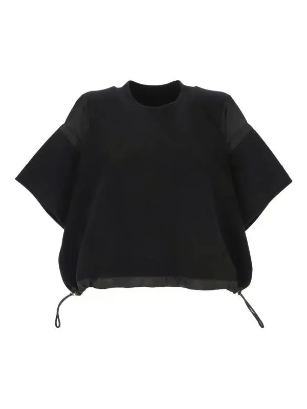Sacai Knitted Top With Drawstring Hem