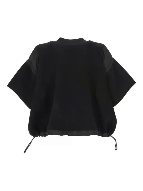 Sacai Knitted Top With Drawstring Hem