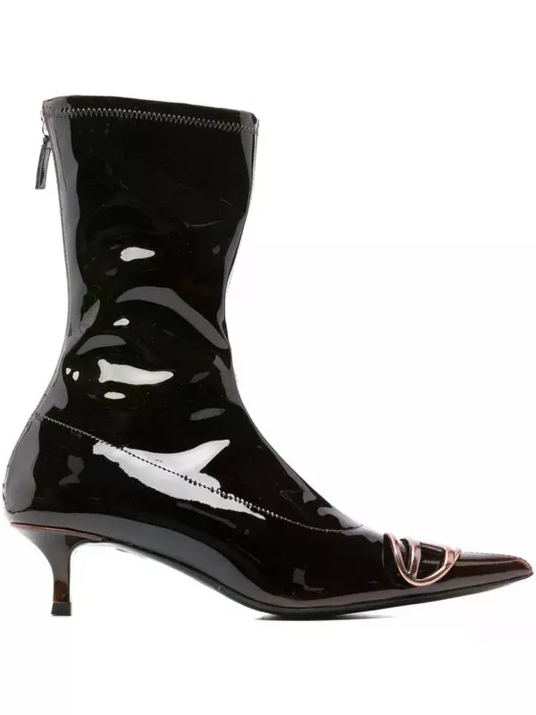 DIESEL Logo-plaque Heeled Boots