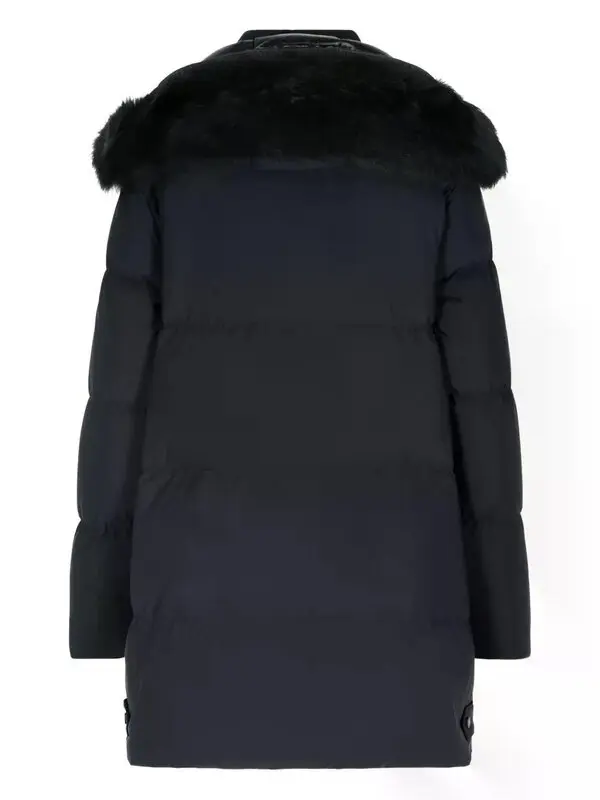 Moose Knuckles Faux Fur-trim Hooded Jacket - Black