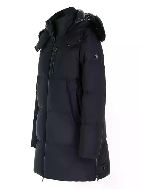 Moose Knuckles Faux Fur-trim Hooded Jacket - Black