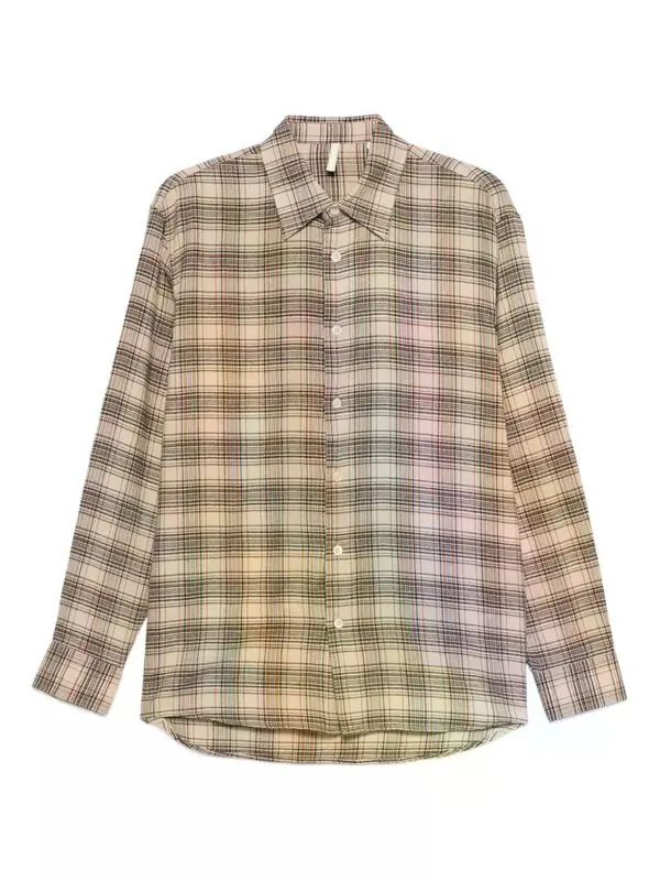 SUNFLOWER Checked Cotton Shirt