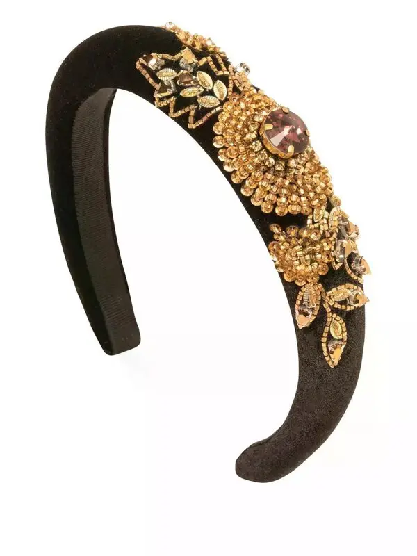 JENNIFER BEHR Stefanya Beaded Headband - Gold