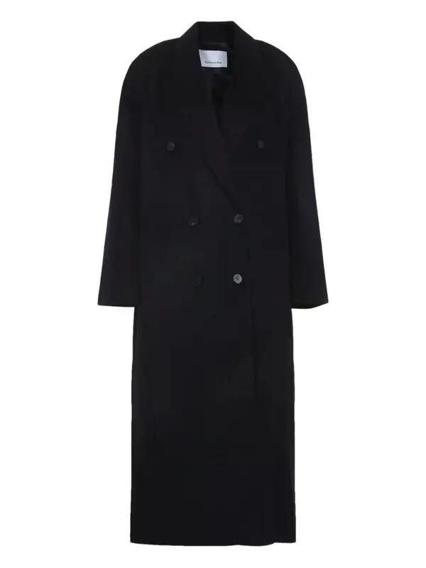 THE FRANKIE SHOP Gaia Double Breasted Coat - Black
