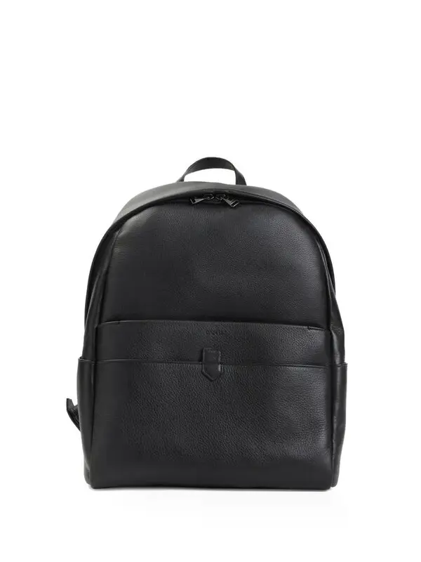 Canali Leather Backpack - Black
