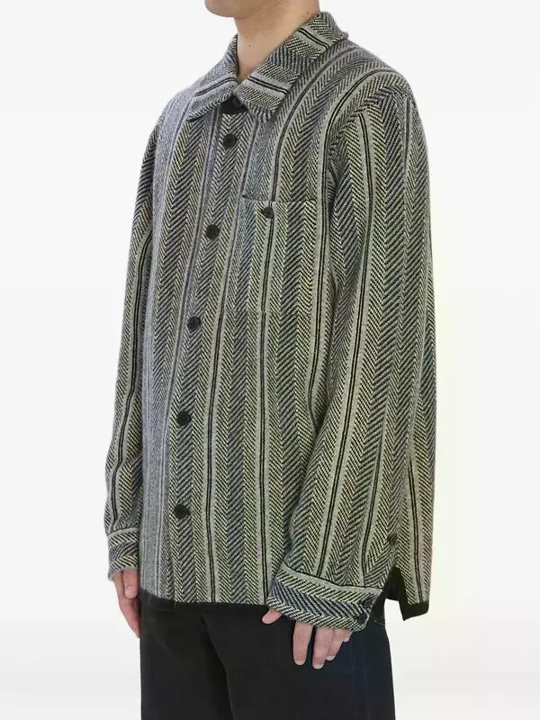 Guest In Residence Herringbone Striped Work Shirt