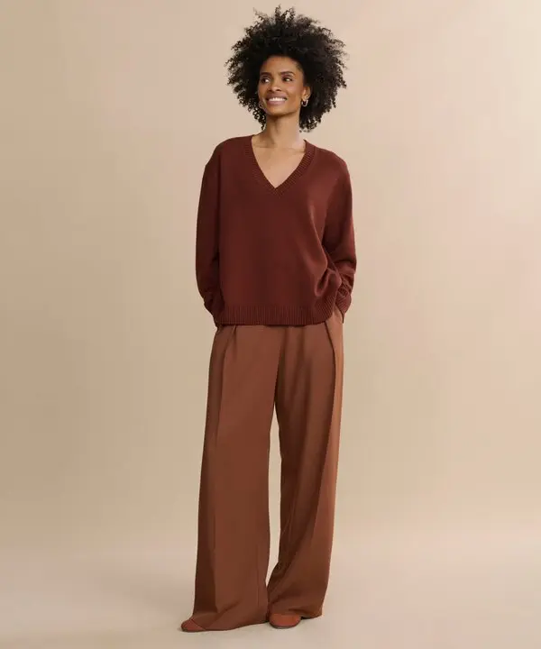 Jenni Kayne Simone V-neck - Rust