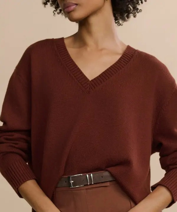 Jenni Kayne Simone V-neck - Rust