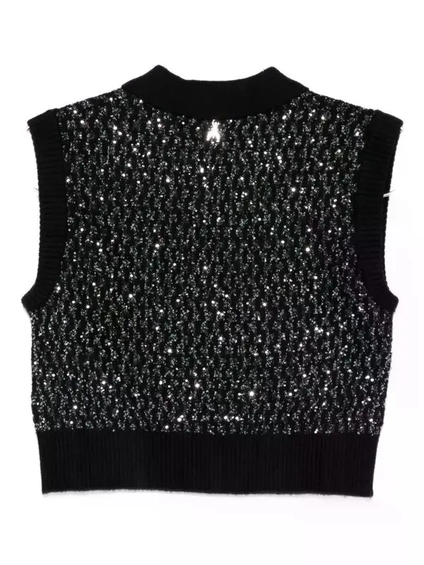 Patrizia Pepe Sequinned Knitted Top