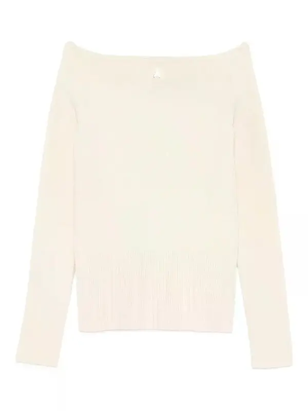 Patrizia Pepe Boat-neck Knitted Sweater