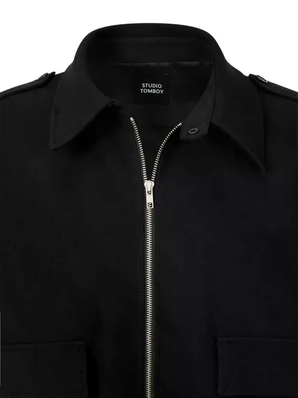 STUDIO TOMBOY Zip-up Flap-pocket Jacket
