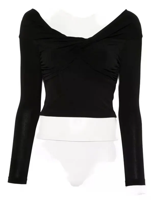 Patrizia Pepe Cropped Long-sleeved T-shirt