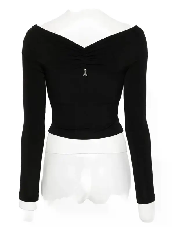Patrizia Pepe Cropped Long-sleeved T-shirt