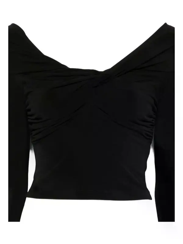 Patrizia Pepe Cropped Long-sleeved T-shirt