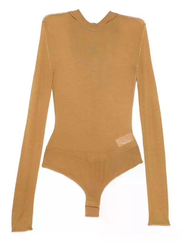Patrizia Pepe Hooded Wool Bodysuit