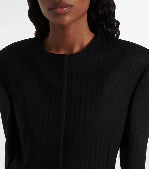 Calvin Klein Ribbed-knit Wool Blazer