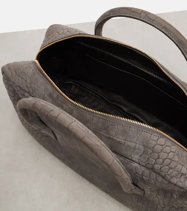 Calvin Klein America Leather Tote Bag - Grey