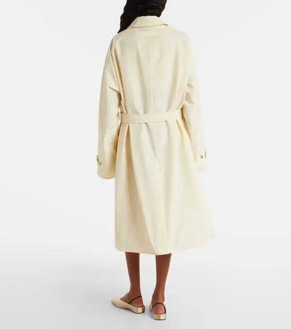 Calvin Klein Marisol Cotton-blend Trench Coat - White