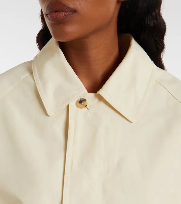 Calvin Klein Marisol Cotton-blend Trench Coat - White