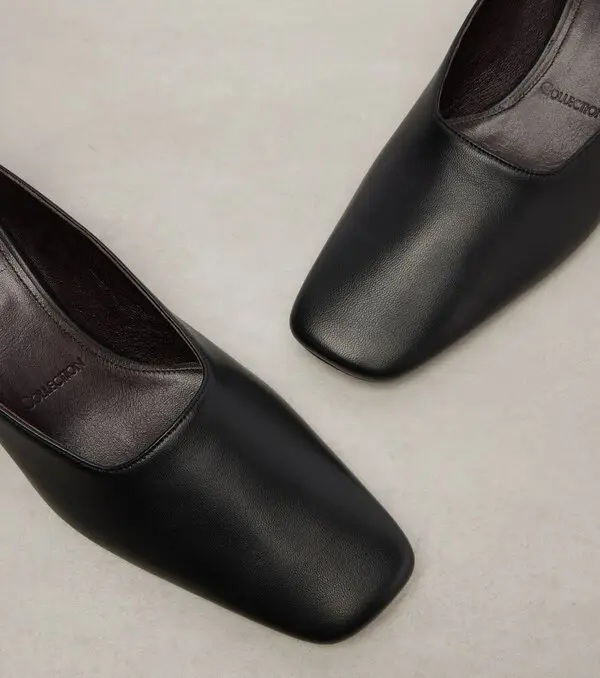 Calvin Klein Anna Leather Slingback Pumps - Black