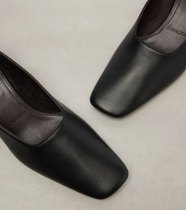 Calvin Klein Anna Leather Slingback Pumps - Black