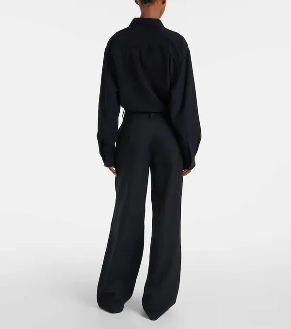 Calvin Klein Simone Wool Wide-leg Pants