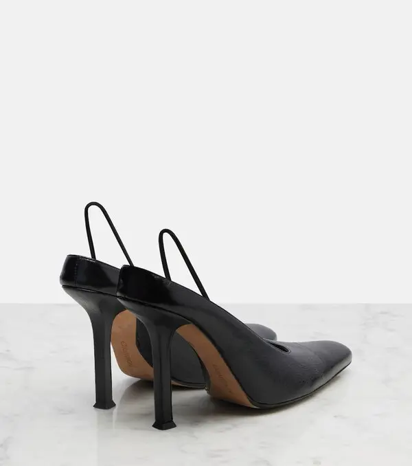 Calvin Klein Suki Leather Slingback Pumps - Black